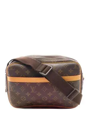 LOUIS VUITTON 2002 Monogram Reporter Pm Crossbody Bag - Brown