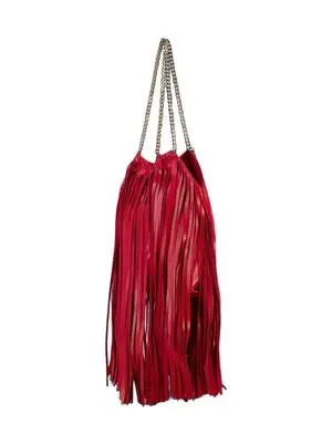 STELLA MCCARTNEY Falabella Fringe Drawstring Shoulder Bag