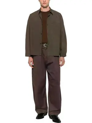 SAGE NATION Zushi Pleated Trousers - Brown