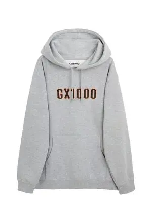 GX1000 Logo-print Hoodie - Grey