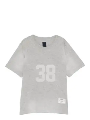 JUUN.J Number-print Logo-patch T-shirt - Grey