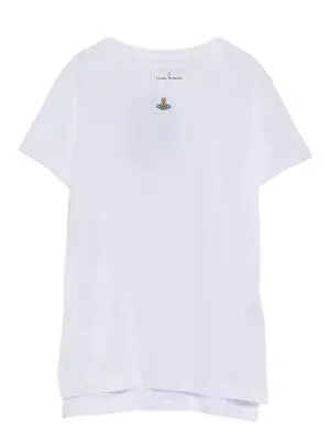 VIVIENNE WESTWOOD Orb-embroidered Peru T-shirt - White