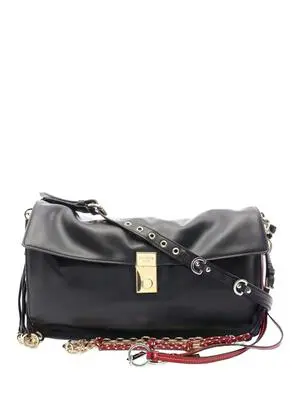 Prada 2010-2026 Large Soft Calf Sound Shoulder Bag - Black