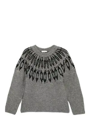 Altuzarra Coleman Intarsia-knit Sweater - Grey