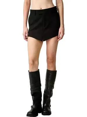 Vetements Raw-edge Mini Skirt - Black