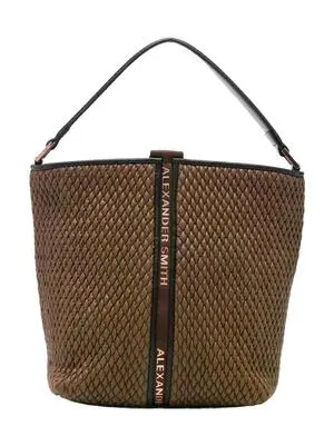 ALEXANDER SMITH Small Julie Quilted Tote Bag - Brown