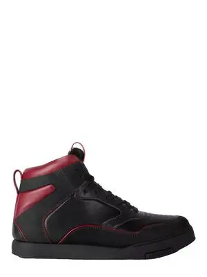 Givenchy Yard High-top Sneakers In Leather - Black