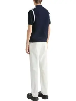 Givenchy Sleeveless Fleece Jacket With Gros Grain Detail - Blue