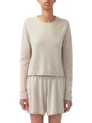 LISA YANG Ida Sparkle Sweater Neutrals
