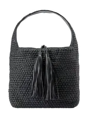 LOTTUSSE Noodbag Tassel-detail Handbag - Black