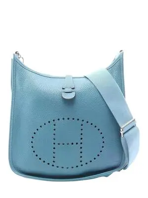 Hermès 2009 Clemence Evelyne Iii Pm Crossbody Bag - Blue