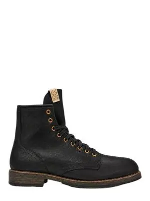 Visvim Lace-up Leather Boots - Black