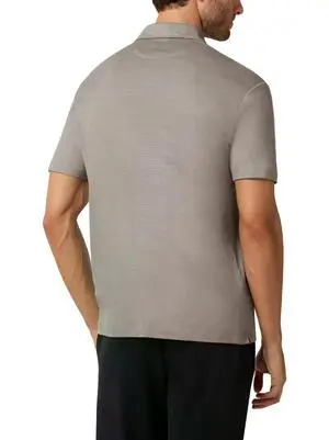 Paul & Shark Interlock-texture Polo Shirt - Grey