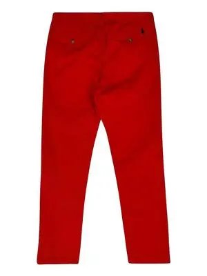 Ralph Lauren Logo-embroidered Chino Trousers - Red