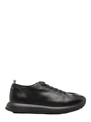 Officine Creative Papel Leather Sneakers - Brown