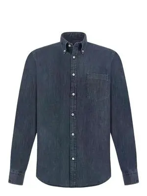 Paul & Shark Soffio Buttoned Denim Shirt - Blue