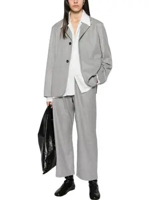 Sofie D'hoore Elasticated-waist Wide-leg Trousers - Grey