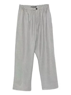 Sofie D'hoore Elasticated-waist Wide-leg Trousers - Grey