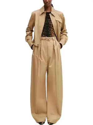 Sportmax Belted Flap-pocket Jacket - Neutrals
