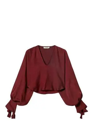 TWINSET Satin Shrug With Rhinestones