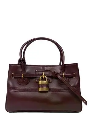 Chloé Paddington Leather Tote Bag - Red