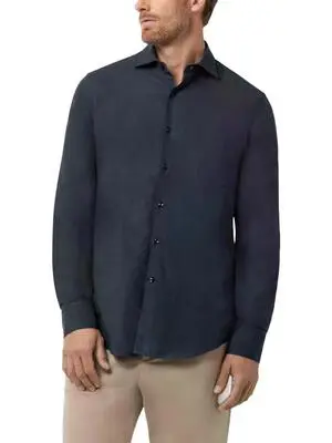 Paul & Shark Cotton Flannel-texture Shirt - Blue