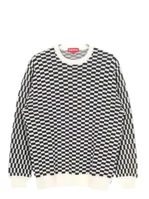 Supreme 2010s Checkerboard Logo Sweater - Black