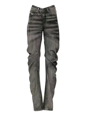 DIESEL® Faded-effect Panelled Jeans
