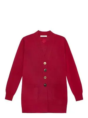 Malìparmi V-neck Cardigan - Red