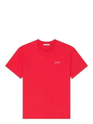 Givenchy T-shirt In Cotton With Paris Gros Grain Red