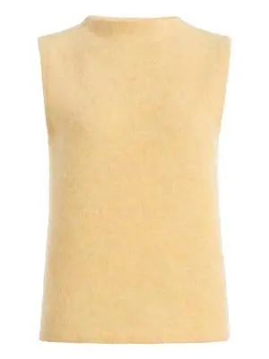 Miu Miu Brushed Wool Vest - Neutral