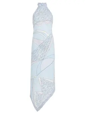 Emilio Pucci Printed Silk-twill Maxi Dress - Blue