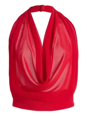 SLOAN Exclusive Scarf Top - Red