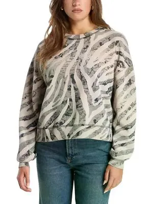 Desigual Mickey Mouse Graphic-print Sweater - Neutrals
