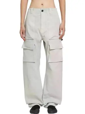 Loewe Multi-pocket Hammer-loop Cargo Wide-leg Pants - Grey