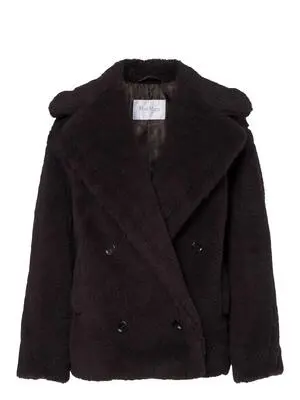 Max Mara Alpaca, Wool, And Silk Peacoat - Brown