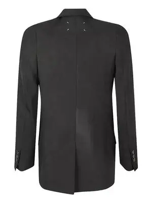 MAISON MARGIELA Double-breasted Wool Jacket - Black