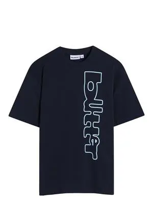 BUTTER GOODS Warped T-shirt - Navy