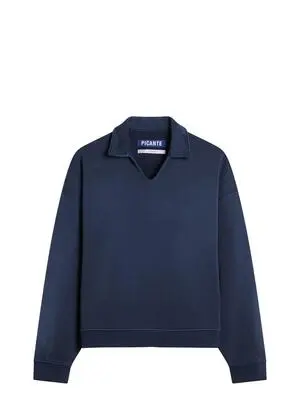 PICANTE Everyday Polo Sweatshirt - Navy