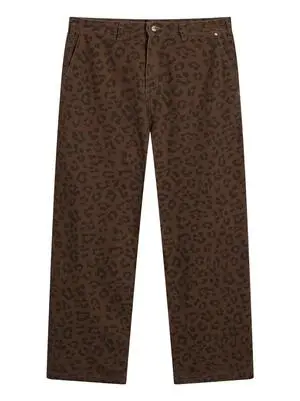 BUTTER GOODS Work Pants - Leopard