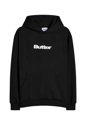 BUTTER GOODS Stencil Logo Hoodie - Black