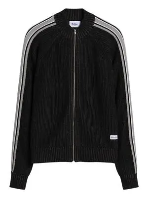 BUTTER GOODS Club Zip Through Knit - Black