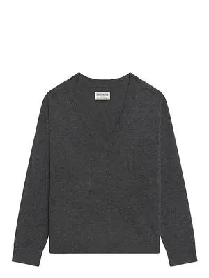 Zadig&Voltaire Mikyz V-neck Cashmere Jumper - Anthracite