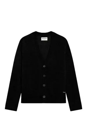 Zadig&Voltaire Mirkaz V-neck Cashmere Cardigan - Black