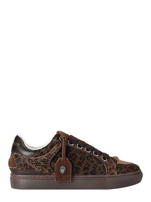 Kurt Geiger Southbank Tag Suede Trainers - Dk.brn Com