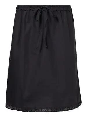 DEIJI STUDIOS One Frill Cotton Mini Skirt - Black