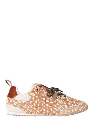Kurt Geiger Kurt Slim Runner Suede Trainers - Camel/oth