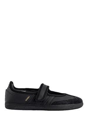 Adidas Samba Jane Leather Trainers - Core Black