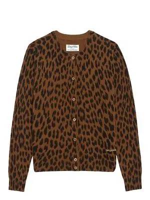 Zadig&Voltaire Missya Leopard-print Wool-blend Cardigan - Caramel