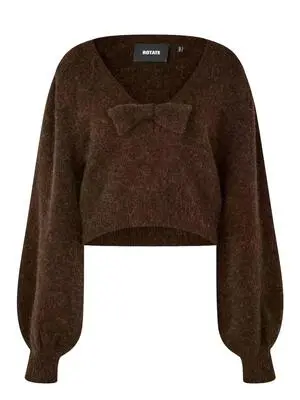 ROTATE BY BIRGER CHRISTENSEN Bow Knit Sweater